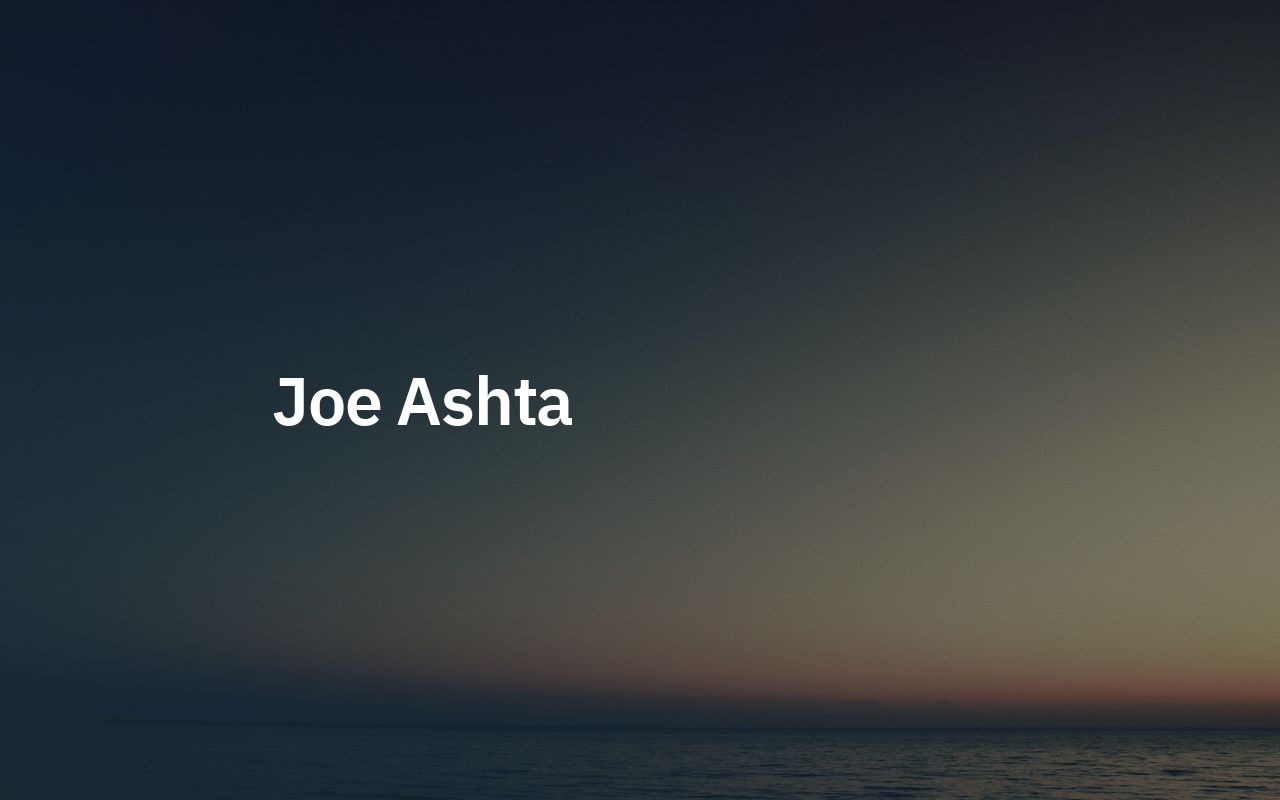 Joe Ashta